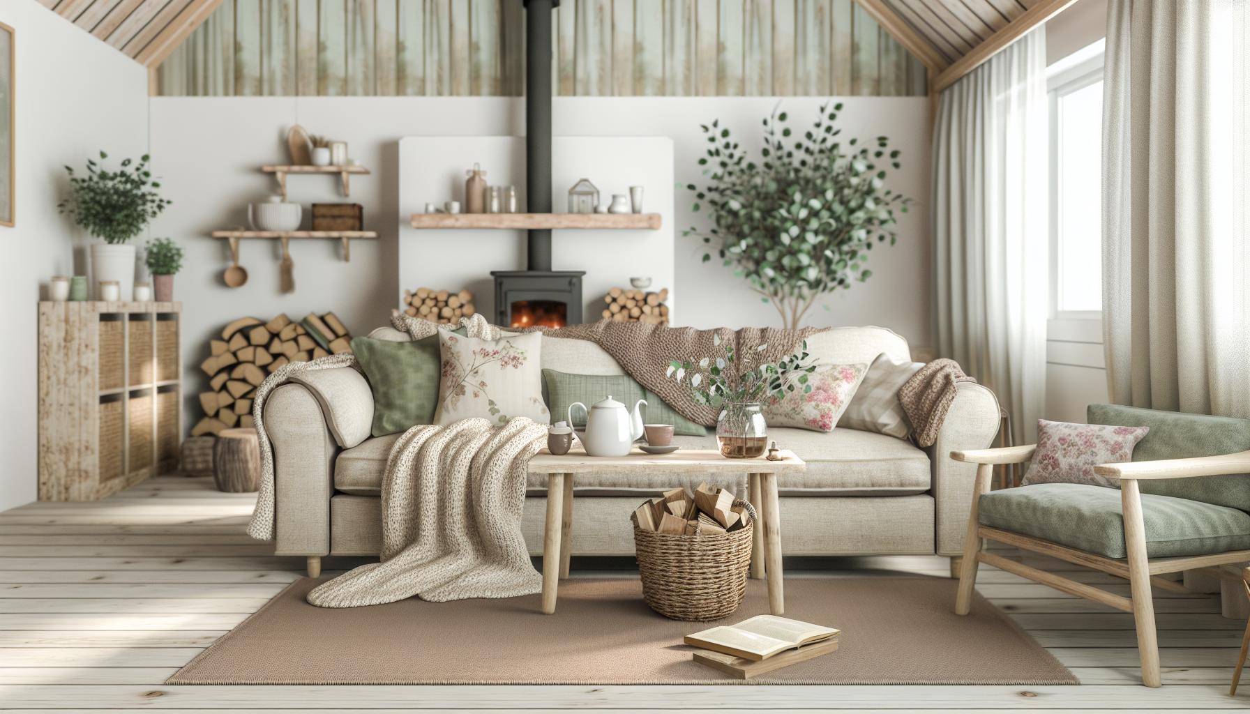 How To Decorate A Living Room For Cozy Cottage Vibes » TwoStoryCottage.com