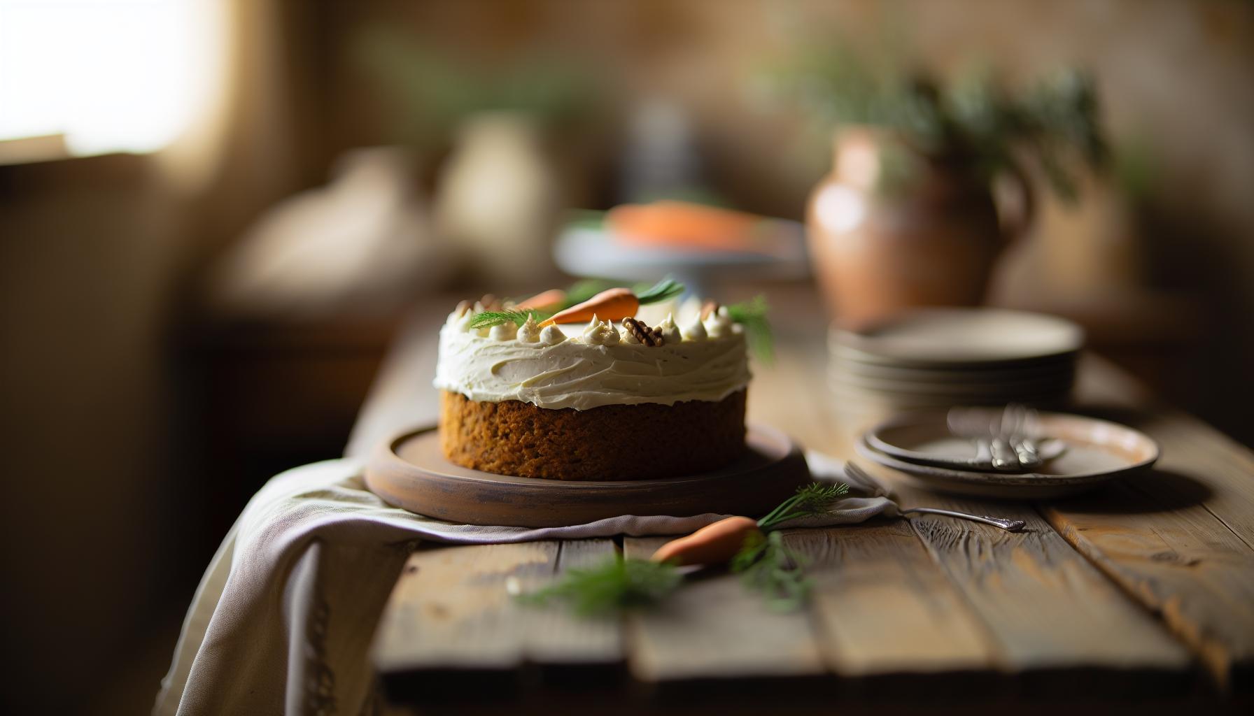 How To Decorate A Carrot Cake: Rustic Farmhouse Dessert Art ...